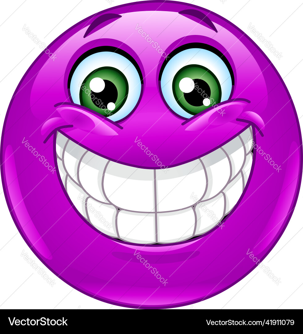 Purple Smile Smiley Emoji Smiley Emoji Emoticon, Smiley, Purple,