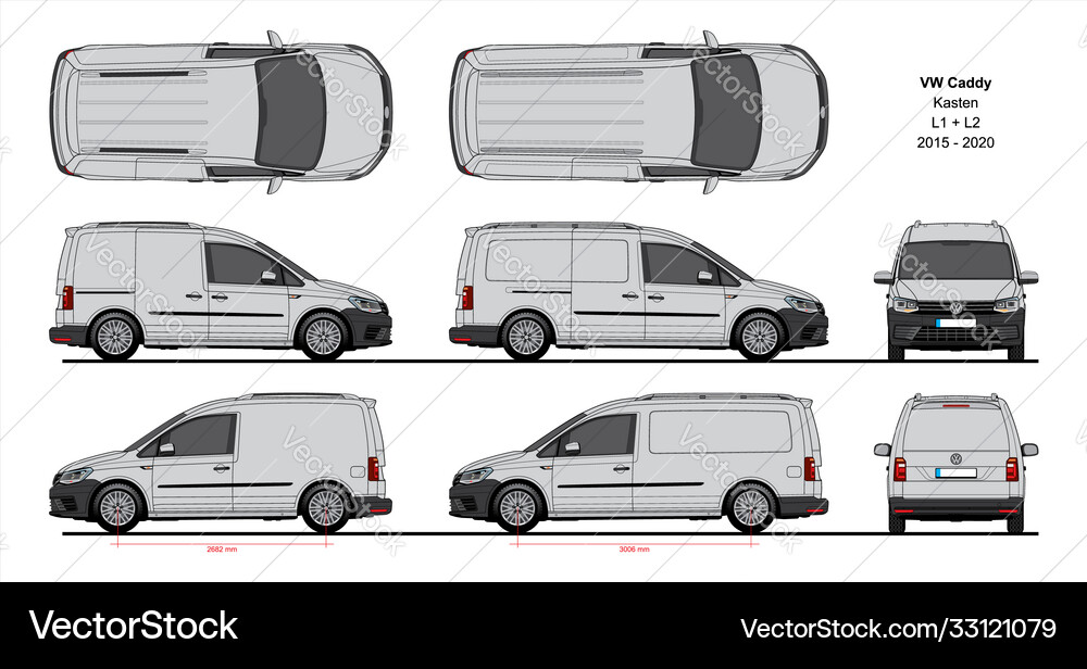 Vw Caddy 2015 Vector Images (29)