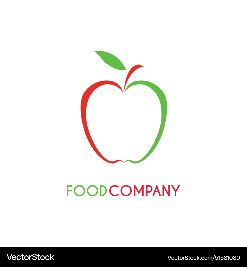 Apple icon design business logo Royalty Free Vector Image
