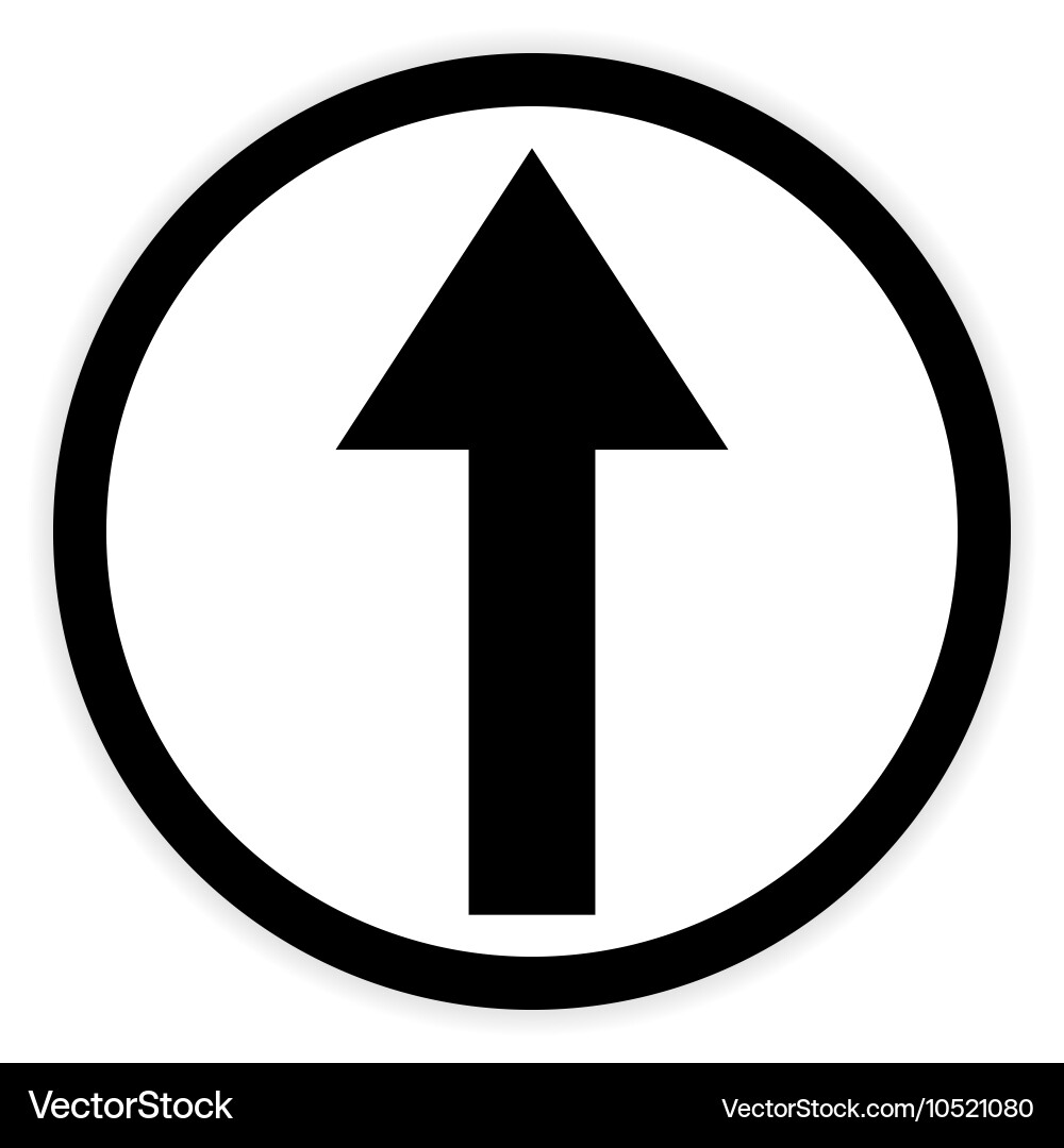 Arrow straight button Royalty Free Vector Image