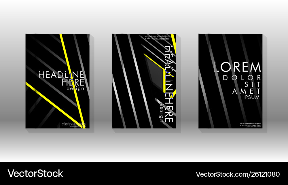 Cover book with a geometric design background Vector Image