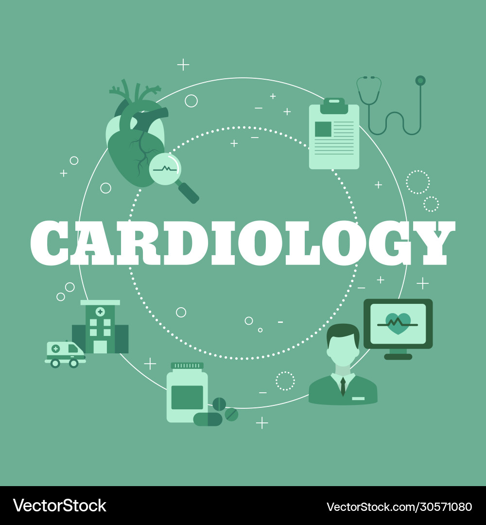 Human heart cardiology concept Royalty Free Vector Image