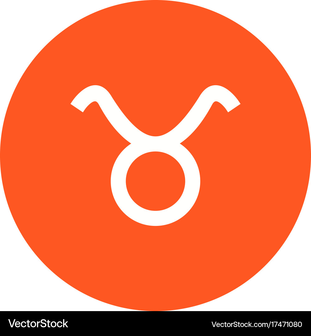 Taurus sign Royalty Free Vector Image - VectorStock
