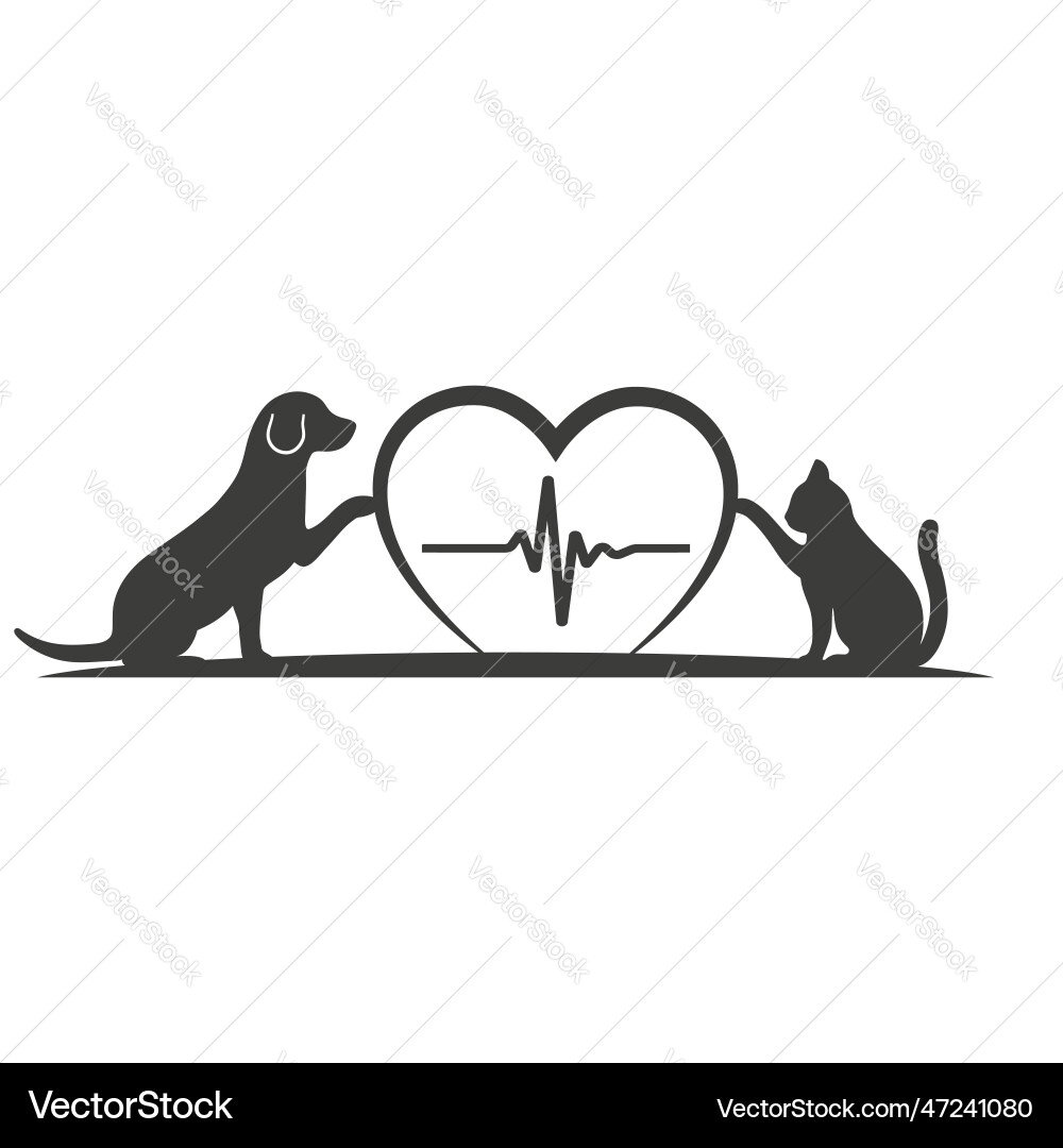 Veterinary clinic logo Royalty Free Vector Image