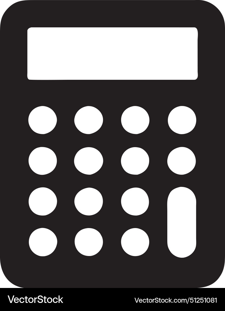 Calculator Royalty Free Vector Image - VectorStock