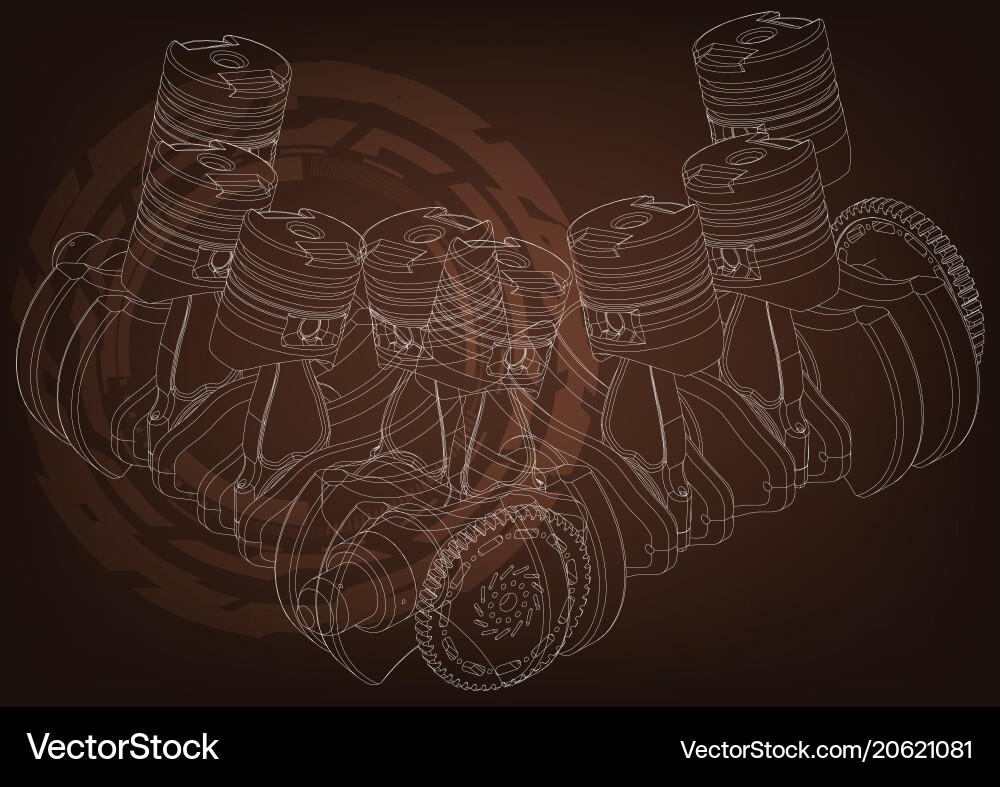 Car engine Royalty Free Vector Image - VectorStock