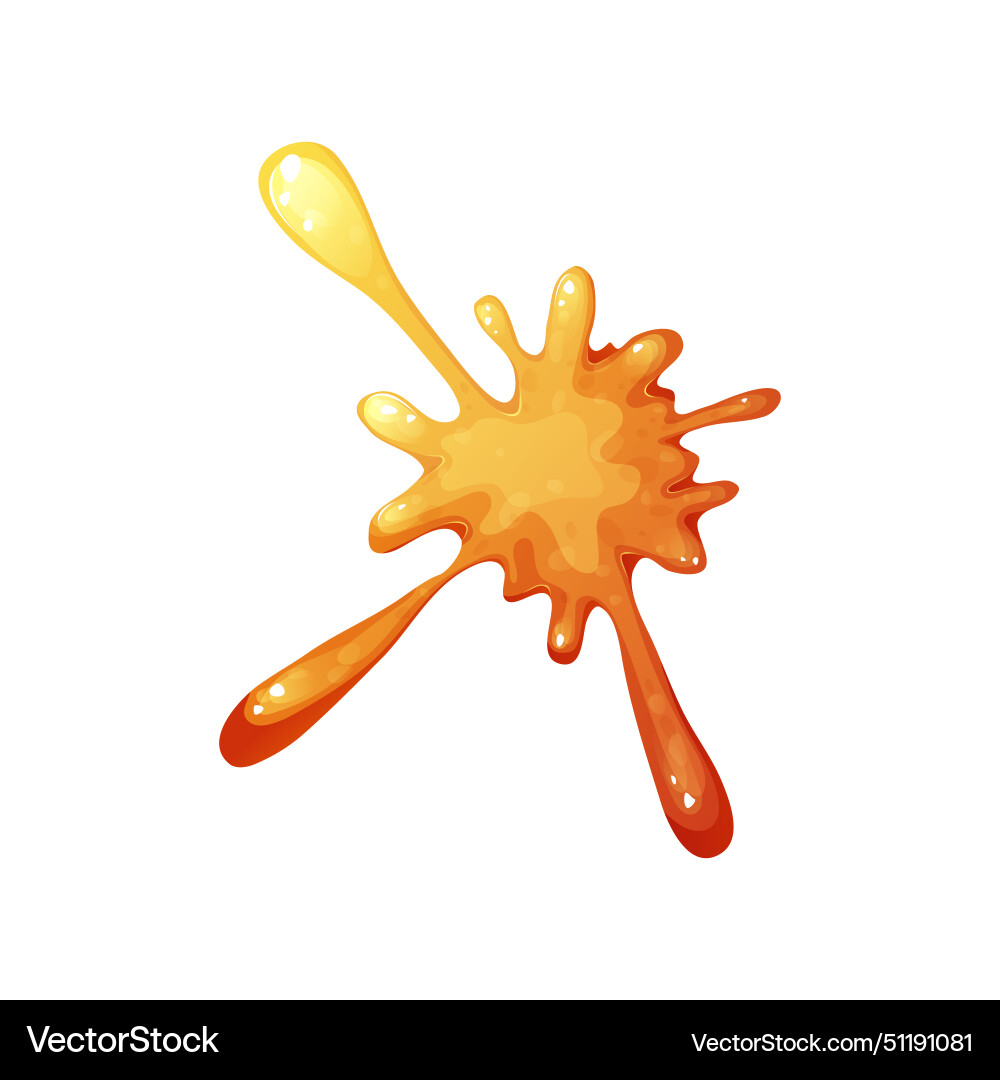 Dripping slime splash cartoon element colorful Vector Image