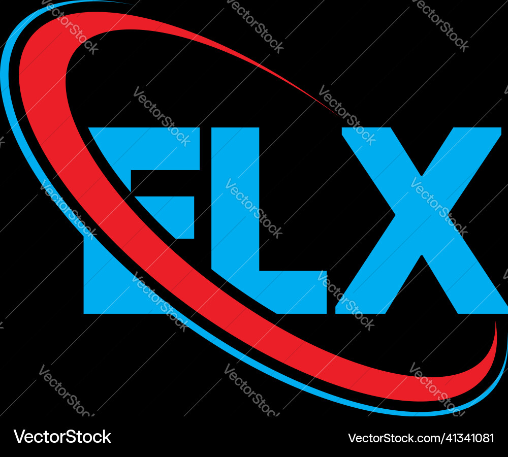 Elx logo letter design Royalty Free Vector Image