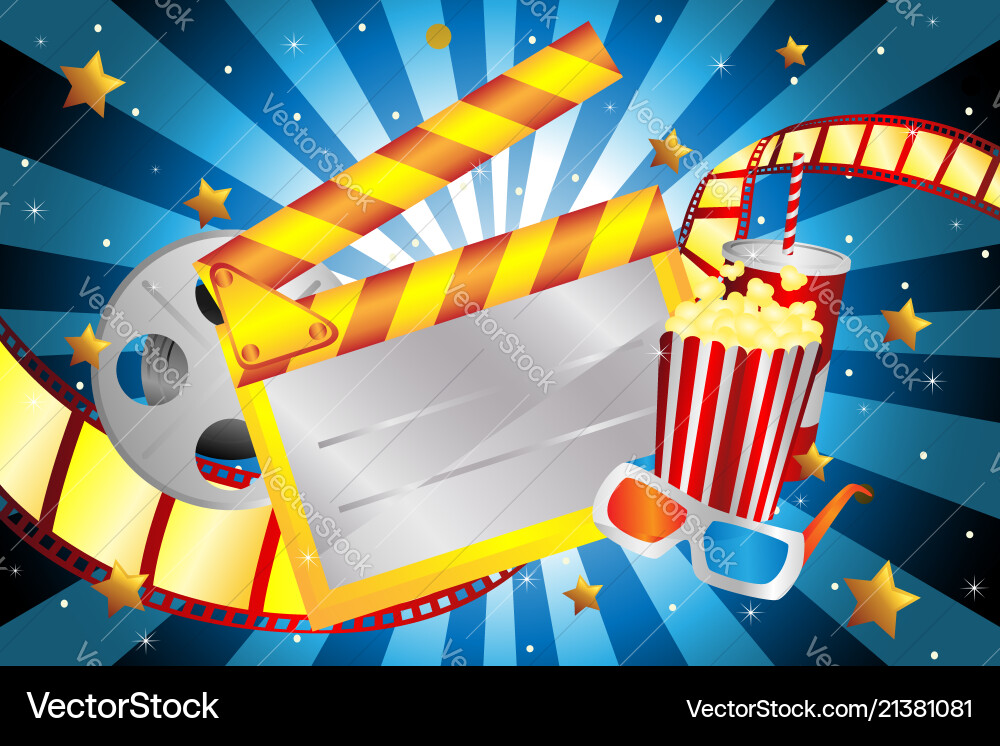 Movie background Royalty Free Vector Image - VectorStock