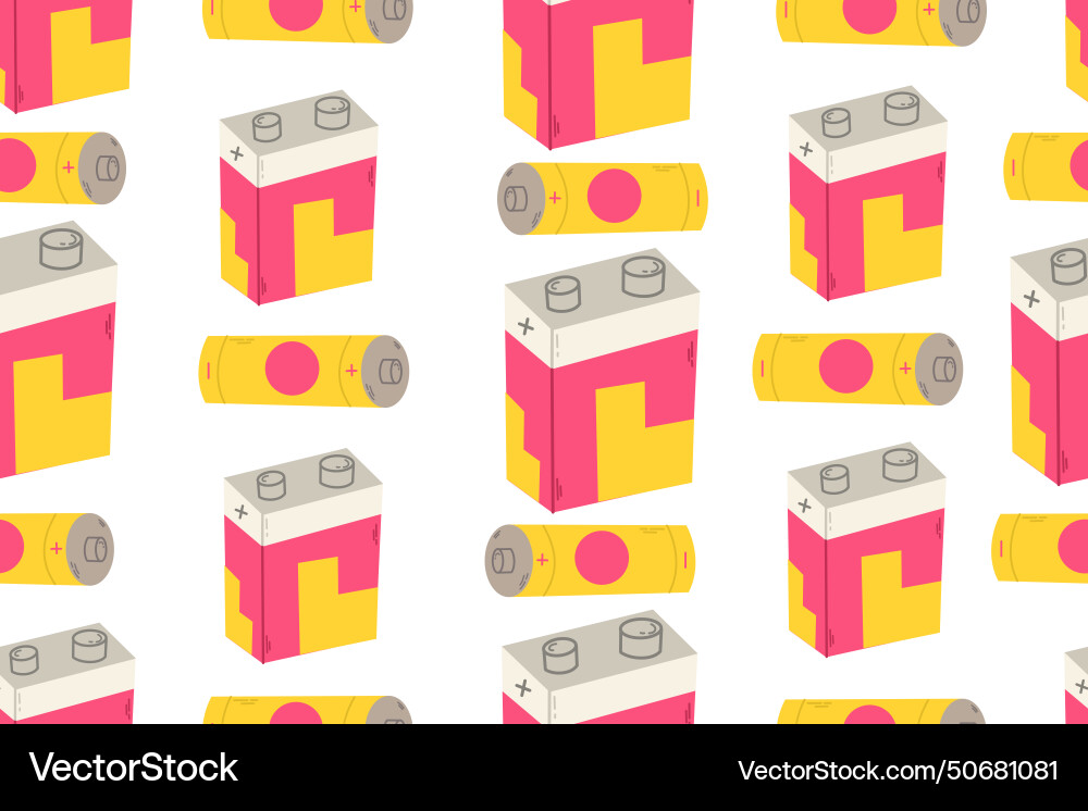 Retro of a battery icon set Royalty Free Vector Image