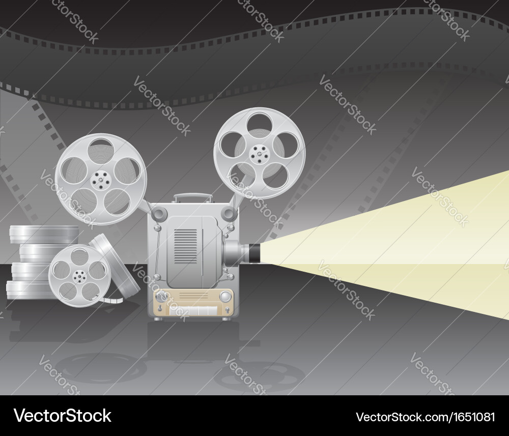 Vintage Projector Still Life Royalty Free Vector Image