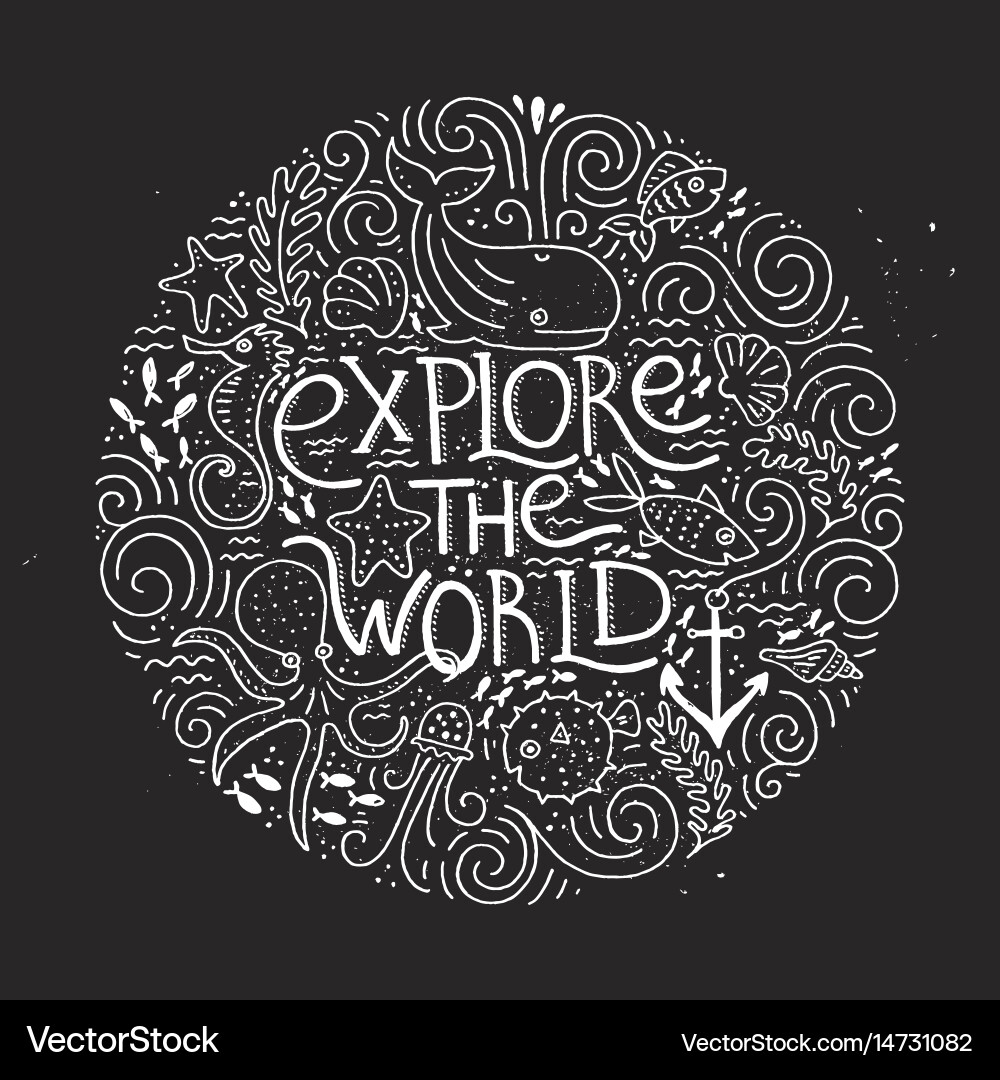Explore the world Royalty Free Vector Image - VectorStock
