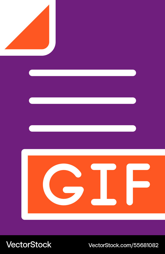 Gif icon design Royalty Free Vector Image - VectorStock