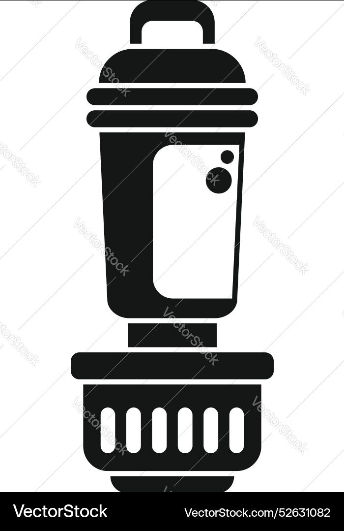 Modern water purifier cleaning tap water Vector Image