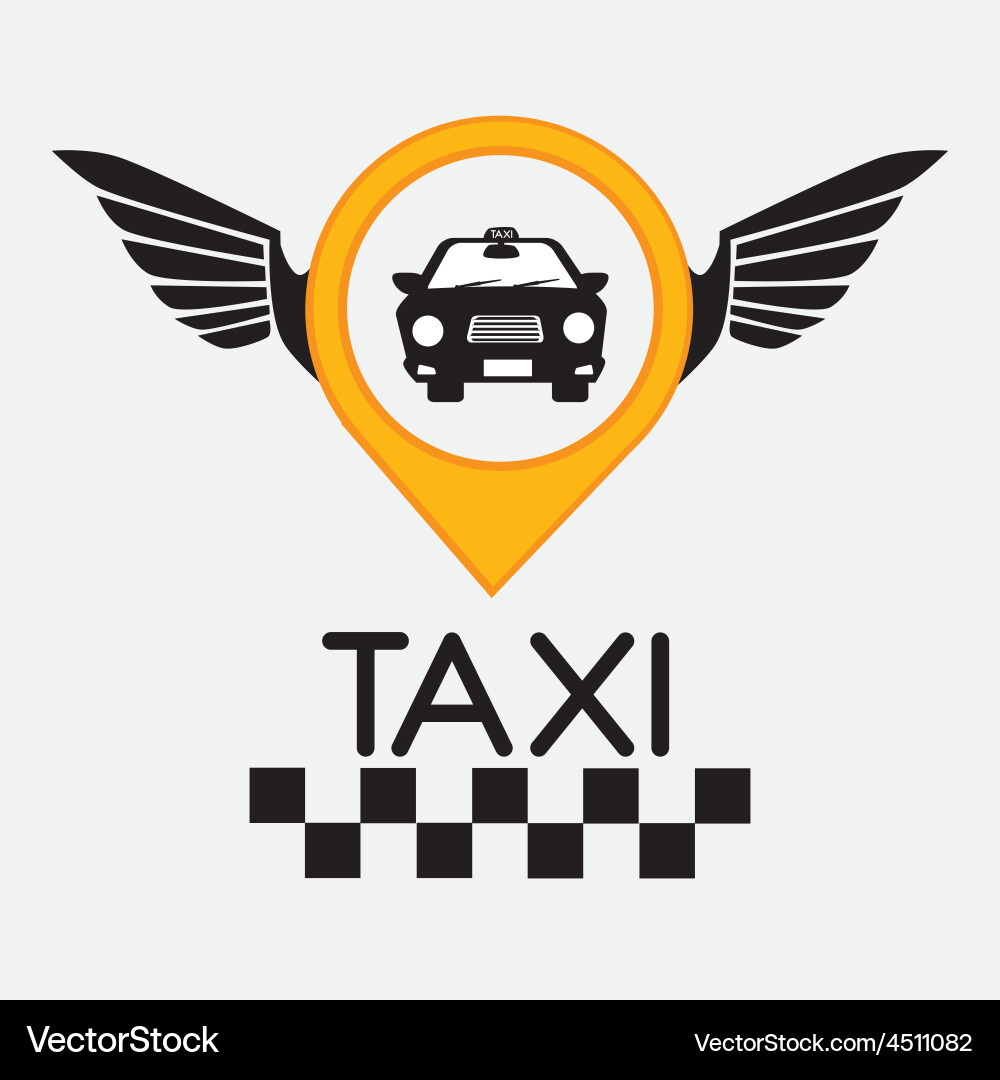 Taxi design Royalty Free Vector Image - VectorStock