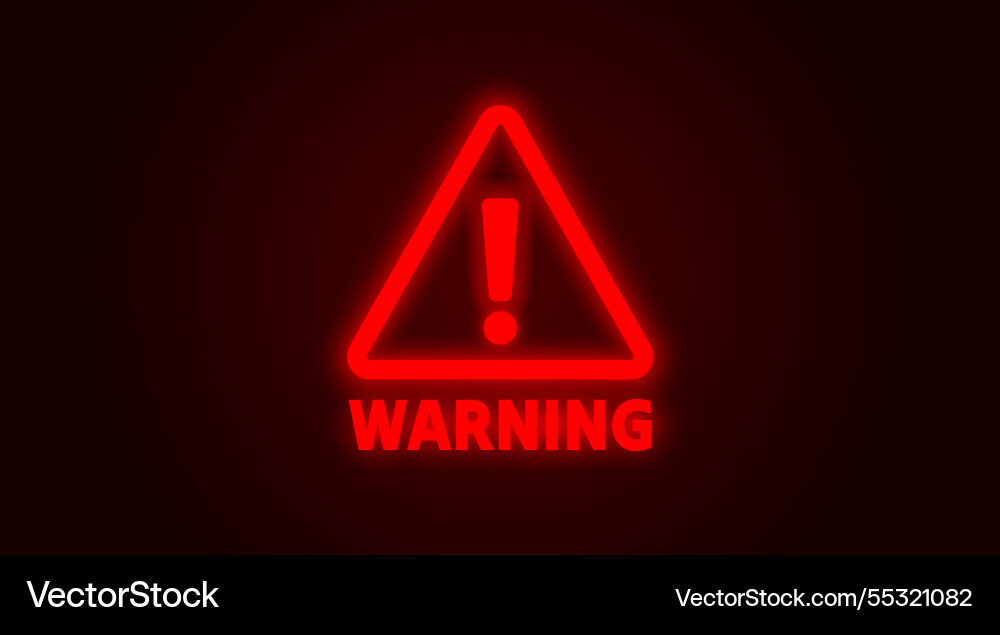 Warning caution sign problem message mark danger Vector Image