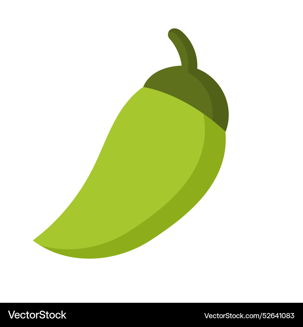 Fat green chili gambar cabe Royalty Free Vector Image