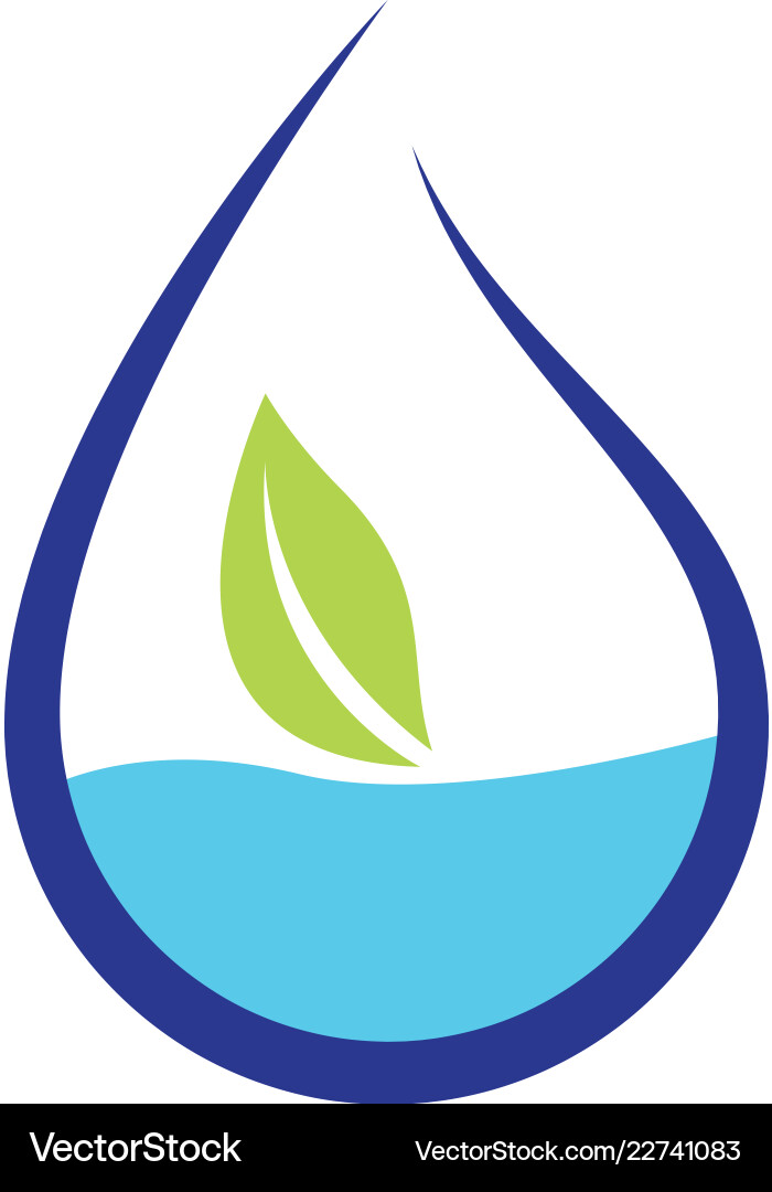 Wassertropfen Symbol Lizenzfreies Vektorbild