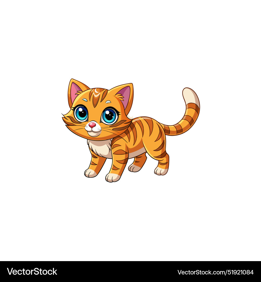 Cat cartoon Royalty Free Vector Image - VectorStock