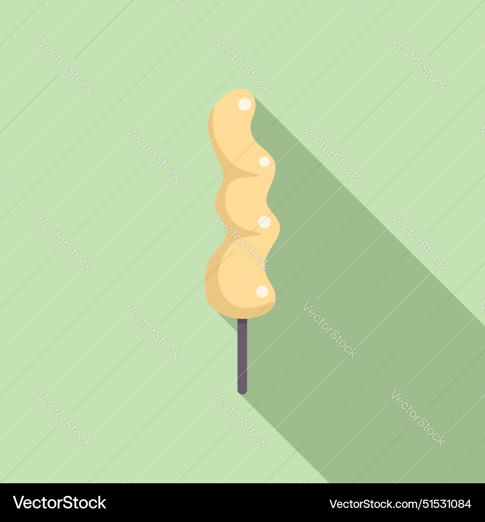Delicious japanese dango dessert treat Royalty Free Vector