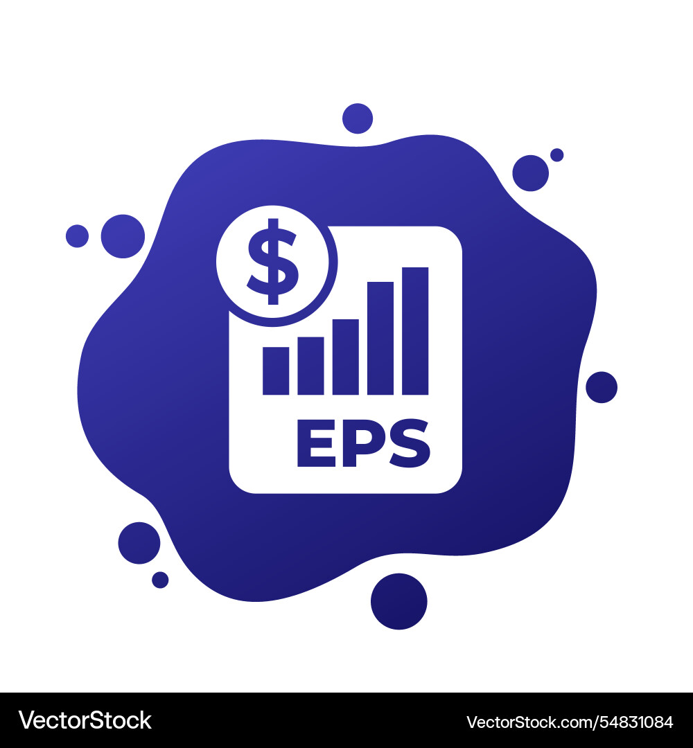 Earnings Per Share Eps Icon Royalty Free Vector Image