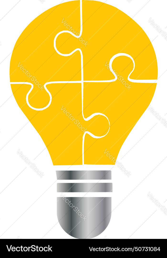 Lightbulb idea Royalty Free Vector Image - VectorStock