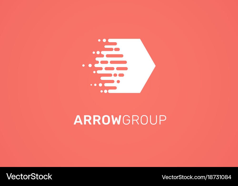 Logo - technology arrow tech icon and symbol Vector Image