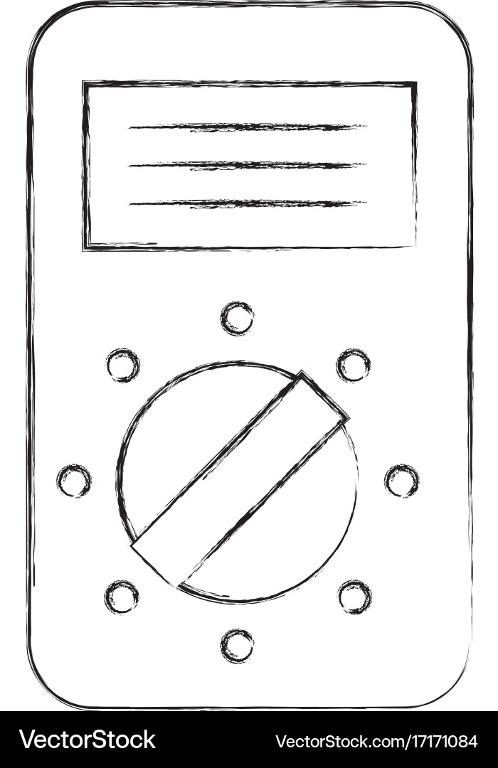 Tester device electricity measuring icon Vector Image