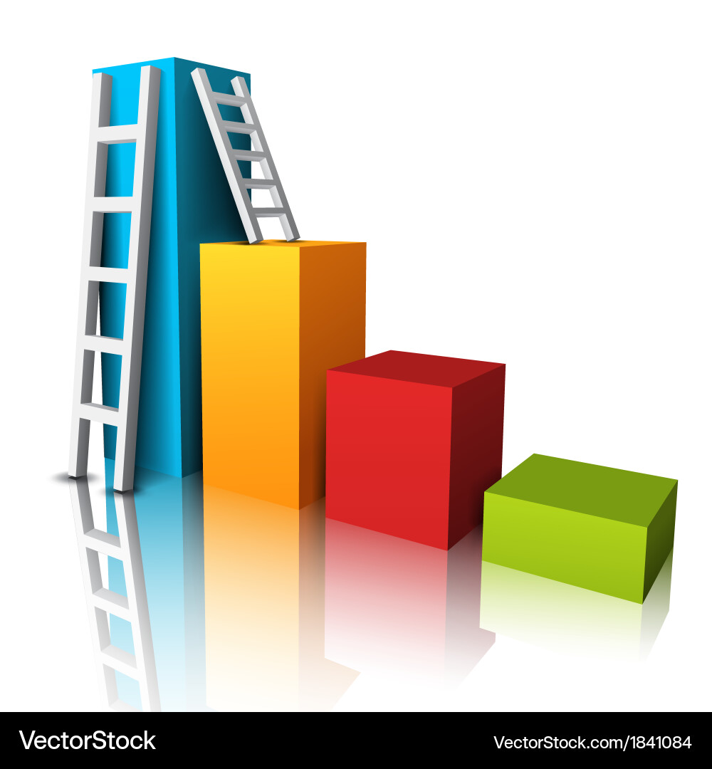 Upward Growth Chart Royalty Free Vector Image - VectorStock