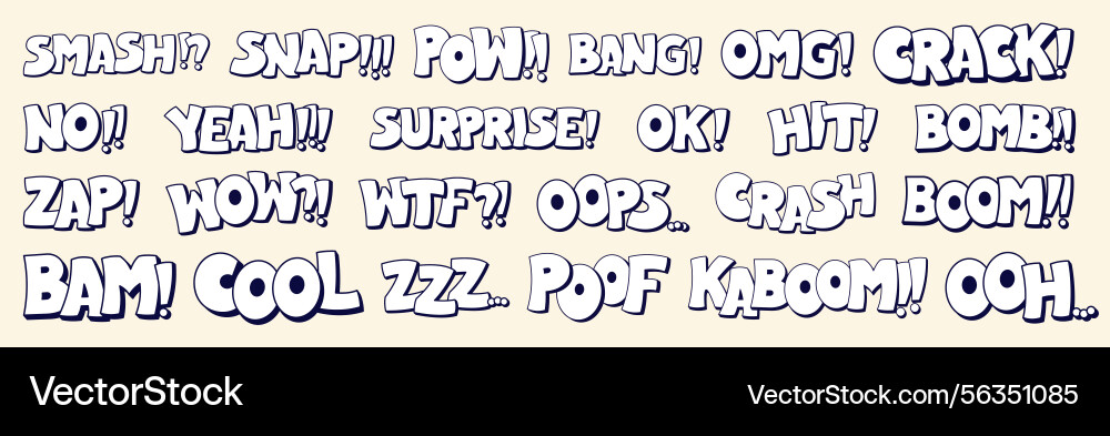 Bw sticker phrases Royalty Free Vector Image - VectorStock