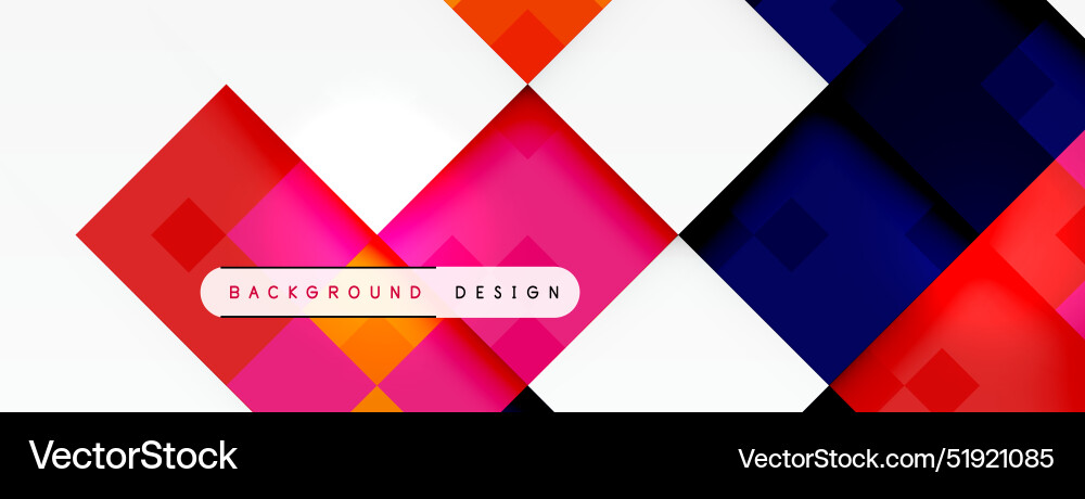Dynamic colorful squares background Royalty Free Vector