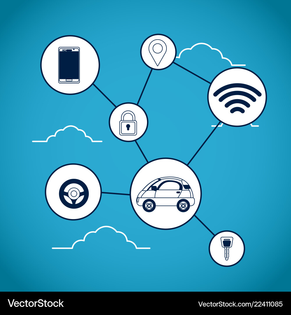 Gps tracking technology Royalty Free Vector Image