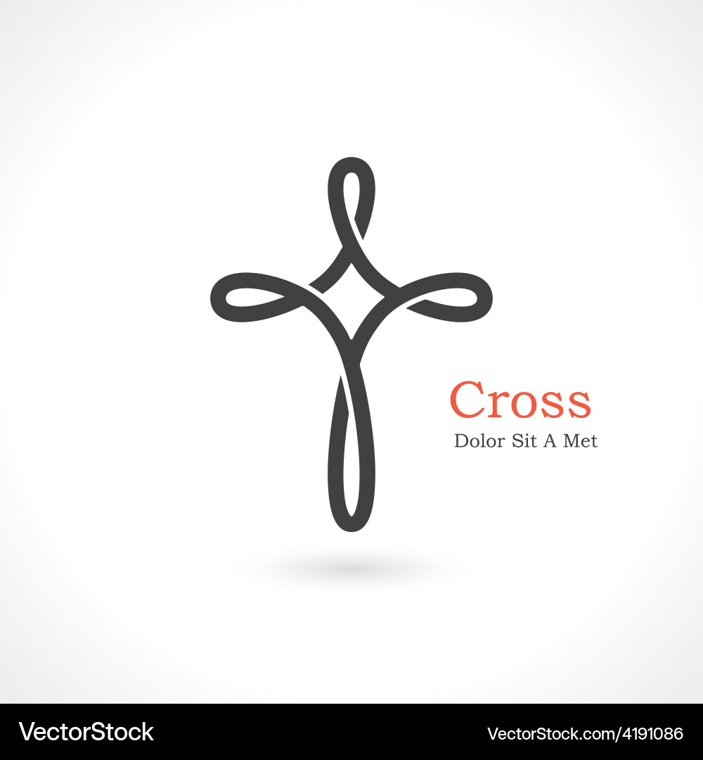 Christian cross Royalty Free Vector Image - VectorStock