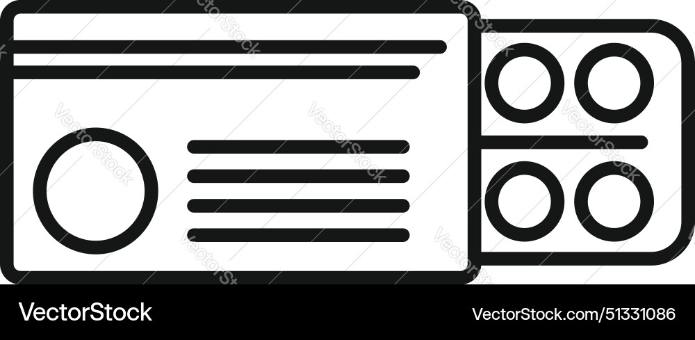 Generic portable usb sound card Royalty Free Vector Image