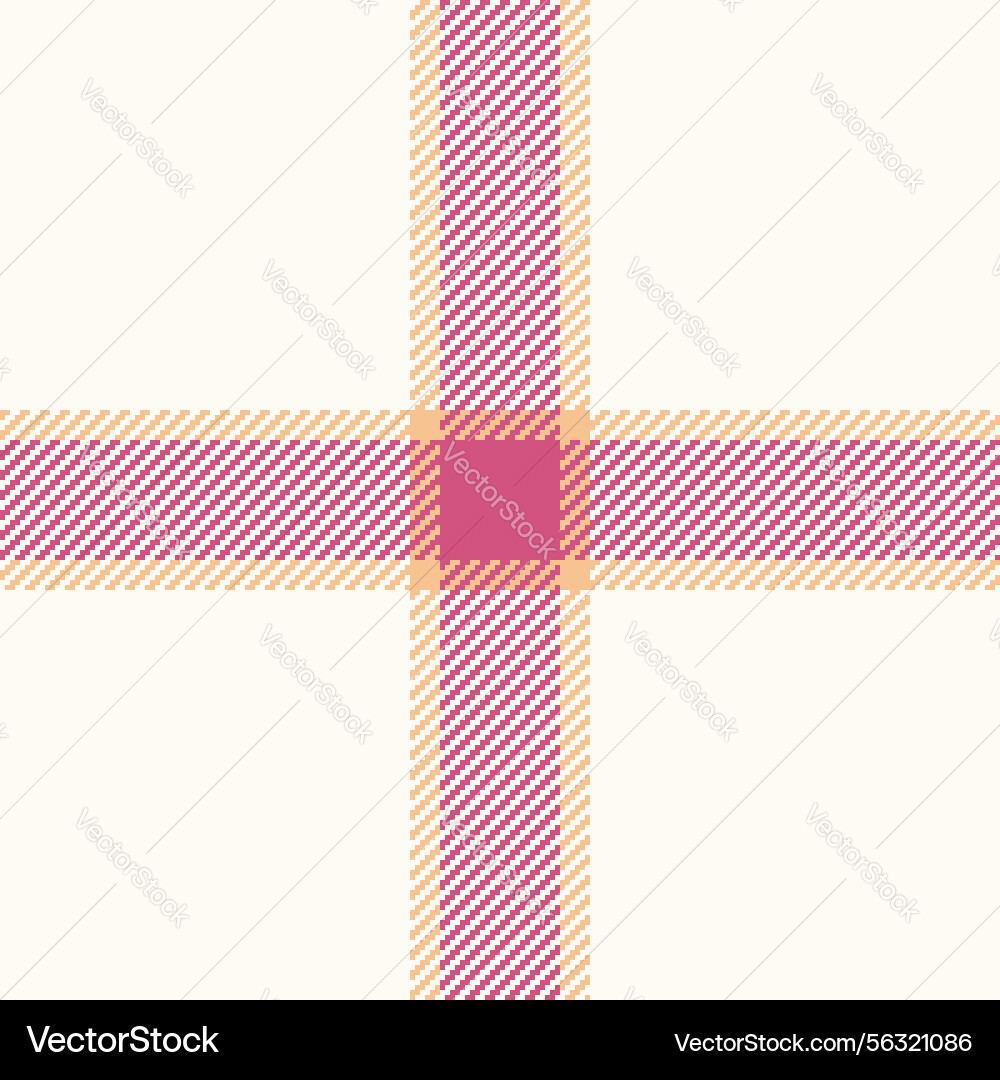 Pink & Peach Cross Plaid Royalty Free Vector Image