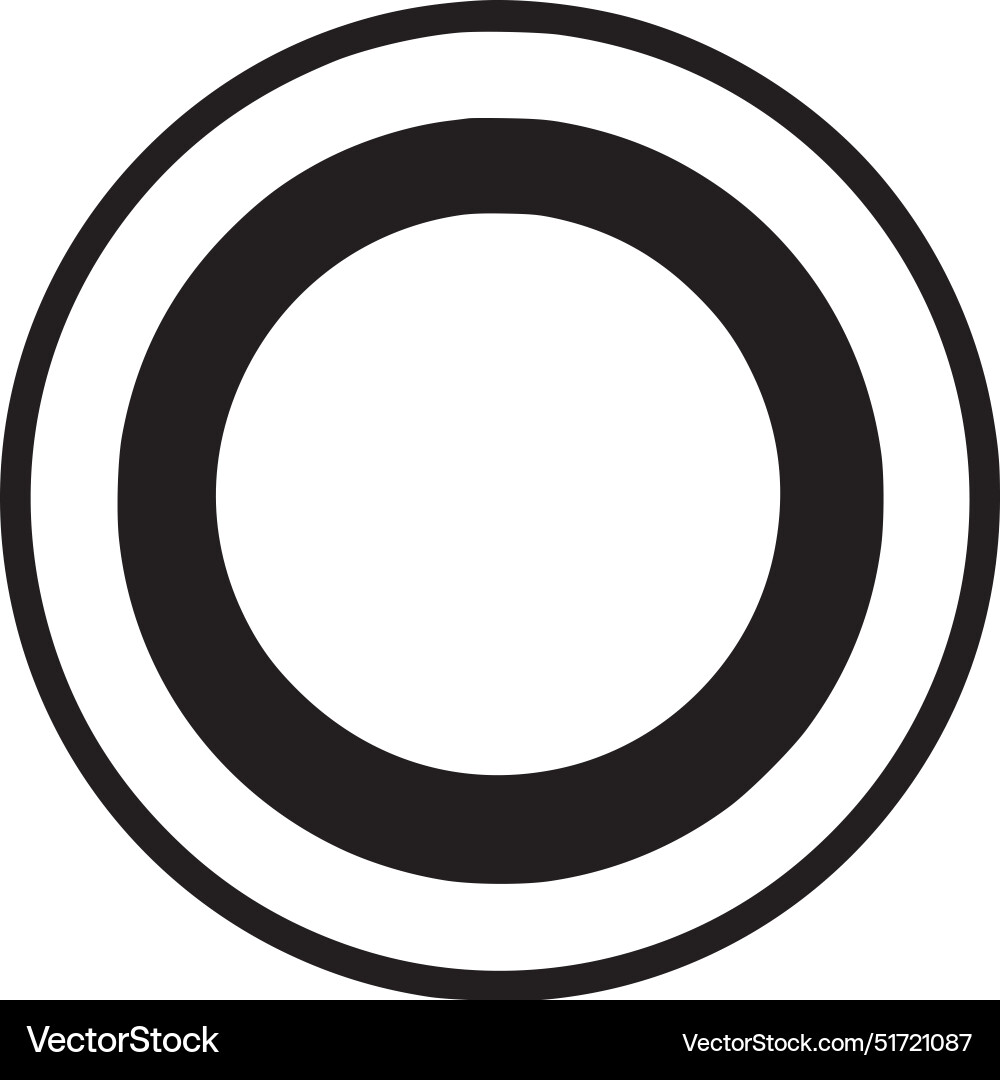 Circle - minimalist and simple silhouette Vector Image