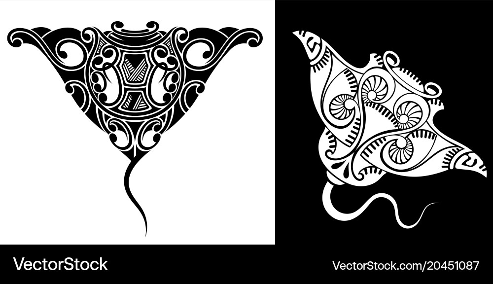 Cramp fish in doodle style Royalty Free Vector Image
