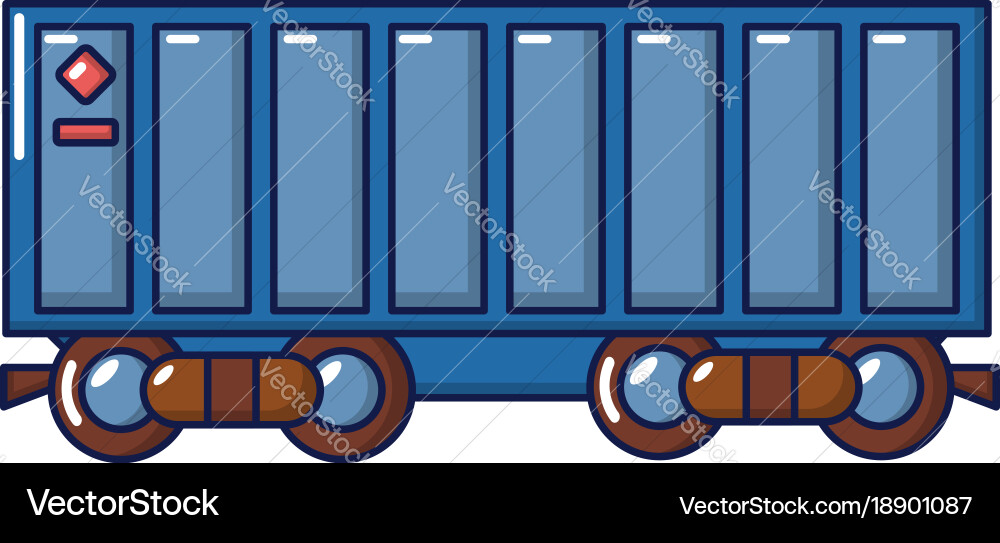 Freight train icon cartoon style Royalty Free Vector Image