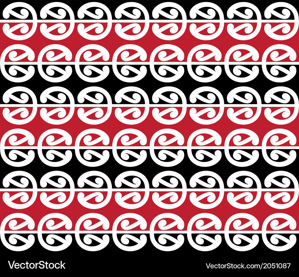Maori Koru Fern Pattern Royalty Free Vector Image