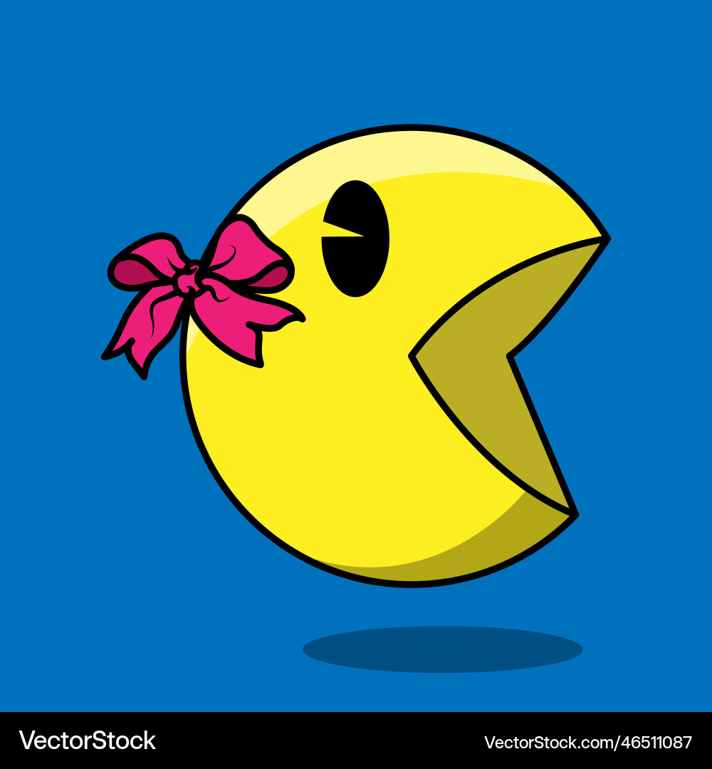 Mevrouw Pacman Vector