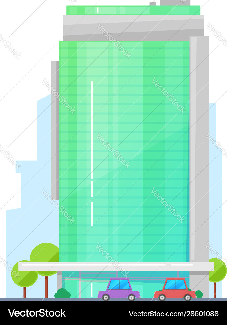Commercial building financial construction Vector Image