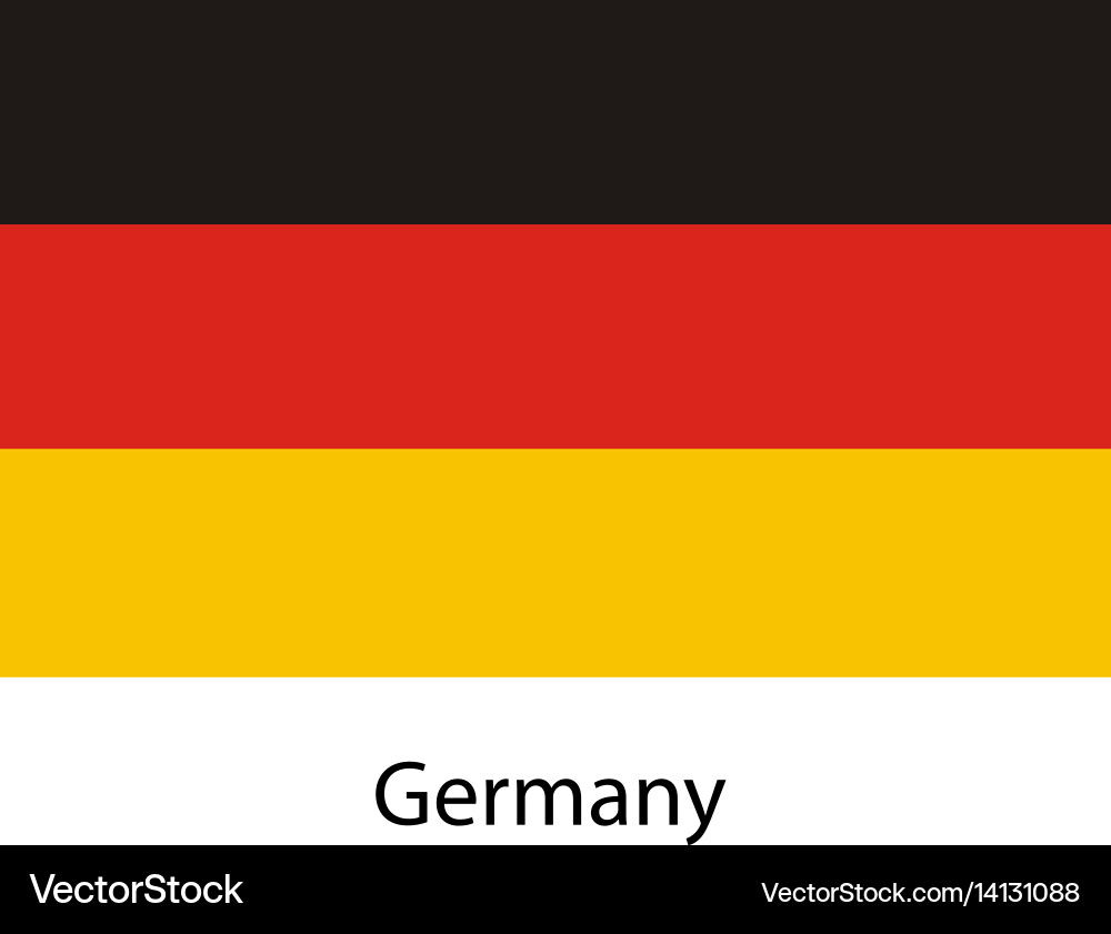 Germany flag official colors and proportion Vector Image