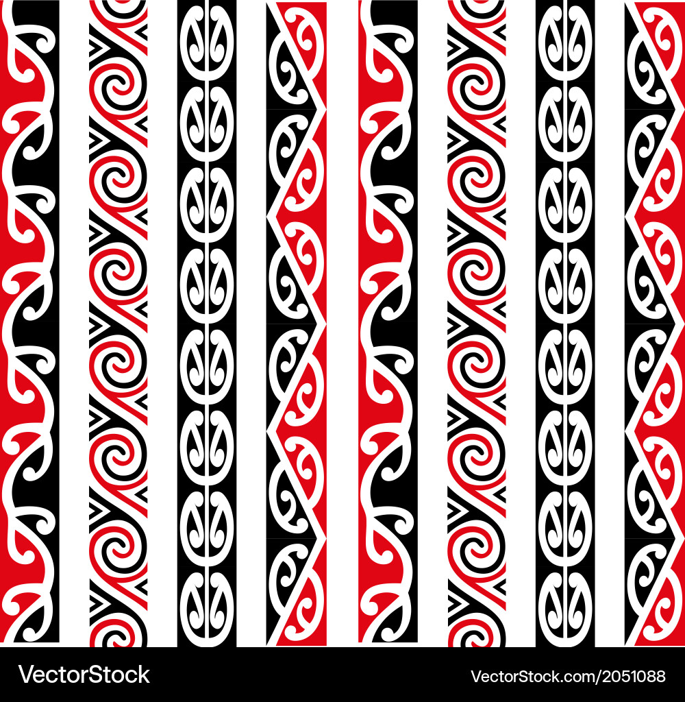 Kowhaiwhai Maori Pattern Collection Royalty Free Vector