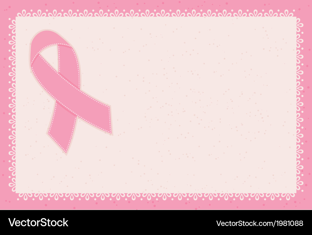 Pink Ribbon Background Royalty Free Vector Image