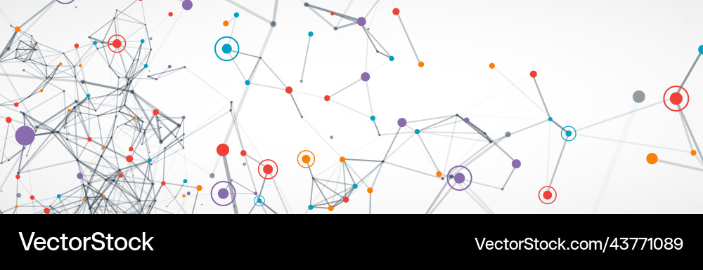 Cover template for science and technology Vector Image