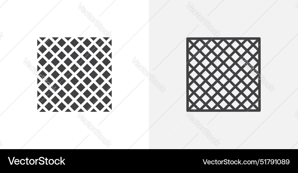 Mosquito net icon set black filled and outlined Vector Image