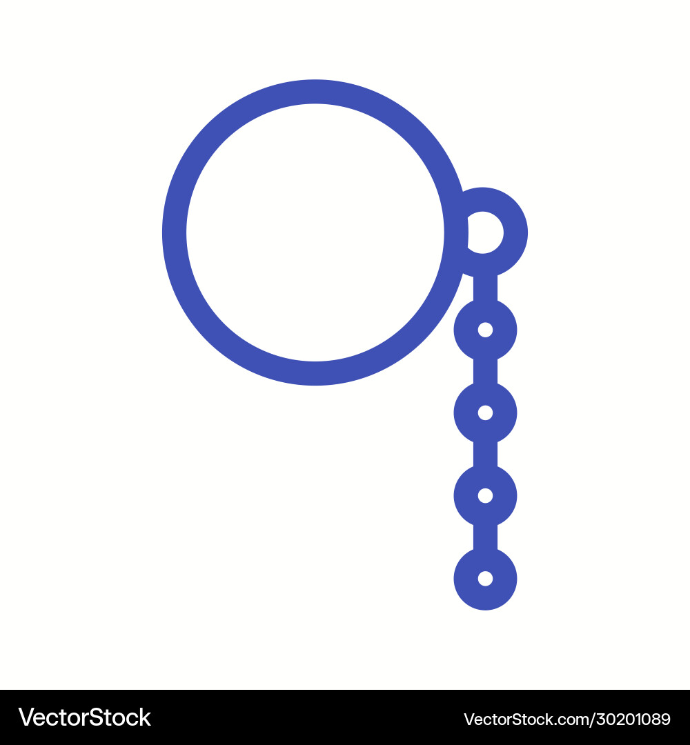 Unique monocle line icon Royalty Free Vector Image