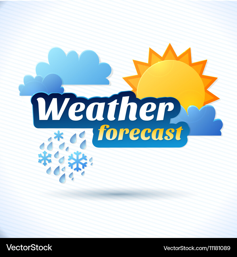 Weather forecast Royalty Free Vector Image - VectorStock