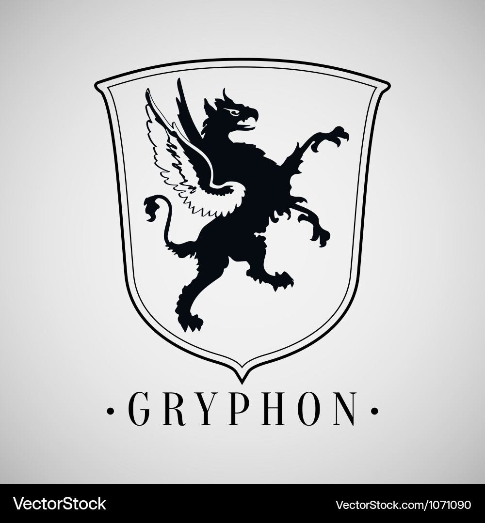 Heraldic griffin Royalty Free Vector Image - VectorStock