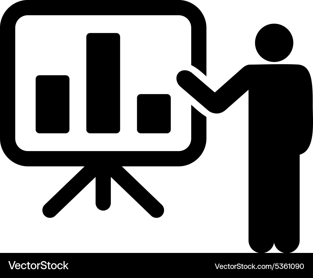 Presentation icon Royalty Free Vector Image - VectorStock